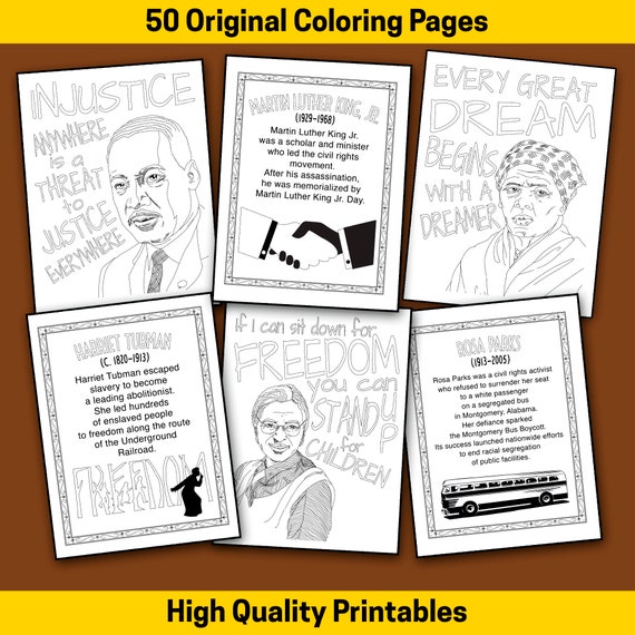 Black History Heroes Coloring Pages