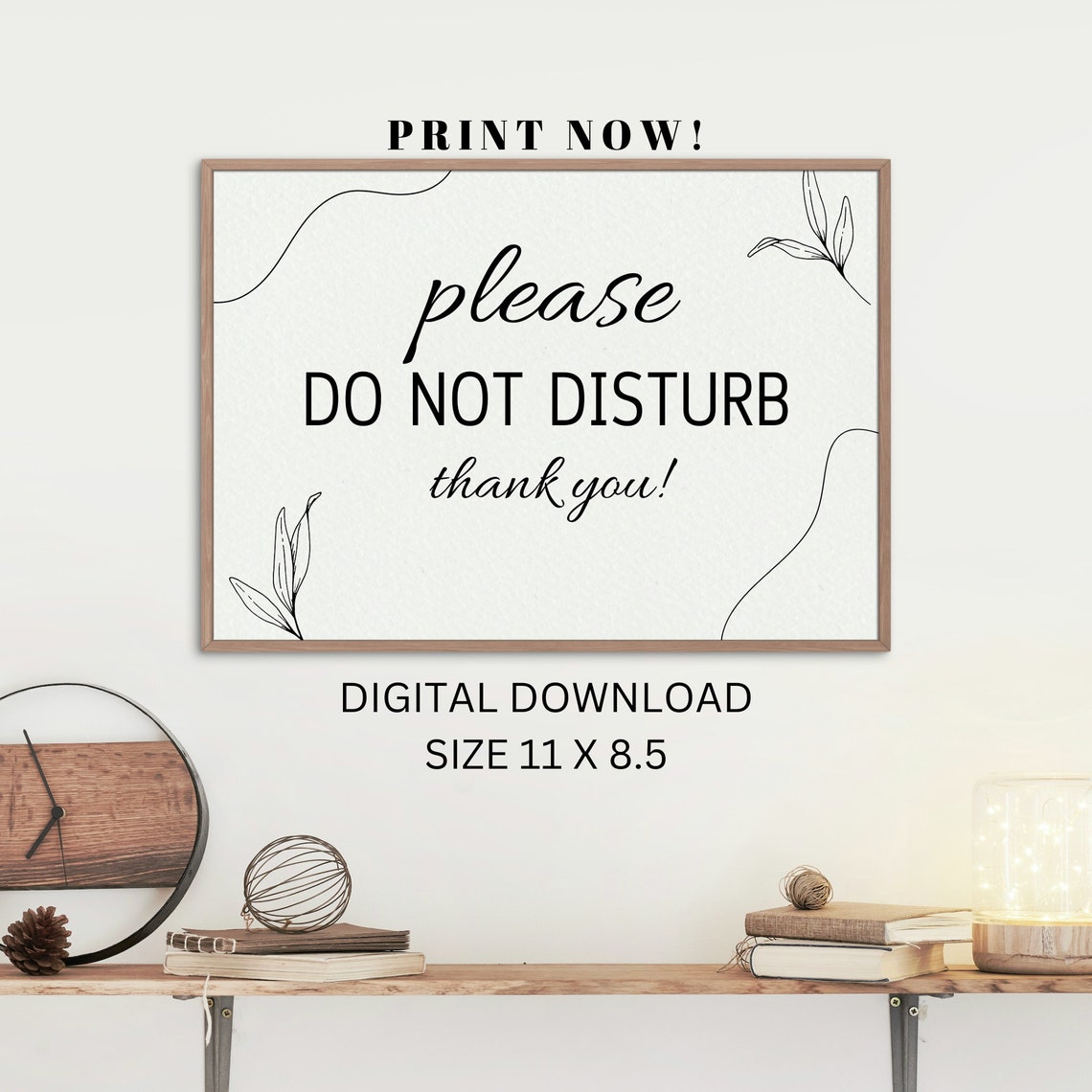 BEST VALUE Please Do Not Disturb - Instant Download Room Door Sign ...