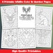 Printable Wildlife Color by Number Pages Instant Download Majestic ...