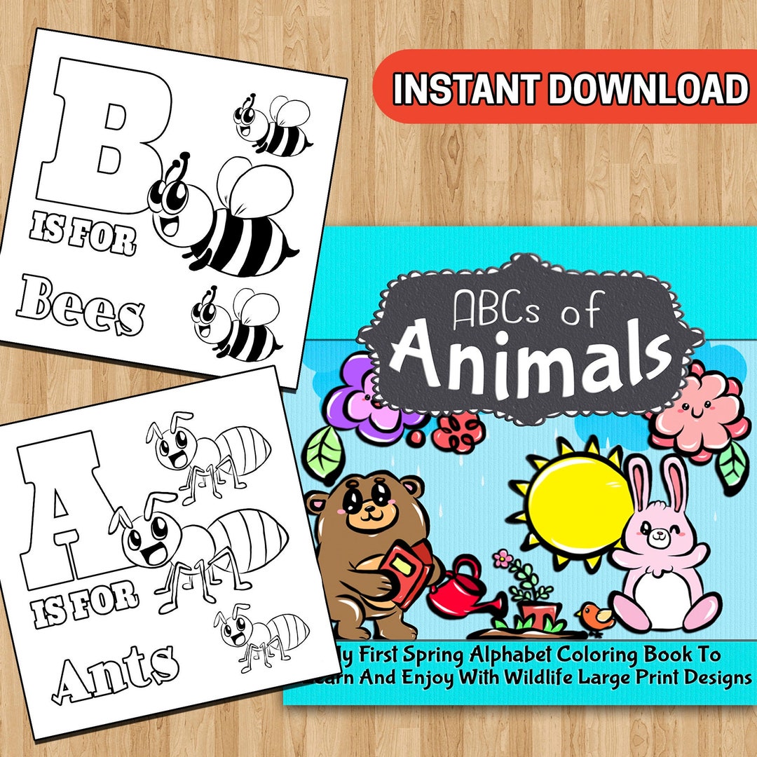 BEST VALUE 26 Abcs of Animals - Instant Download My First Spring ...