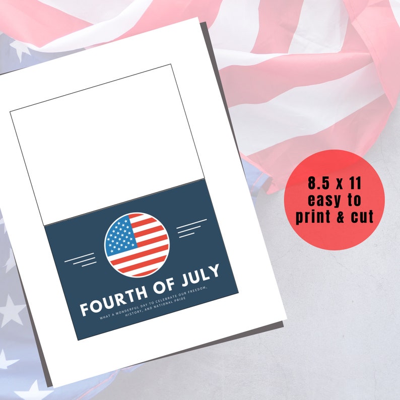 BEST VALUE! 4th of July Greeting Cards Printable - Instant Download ...