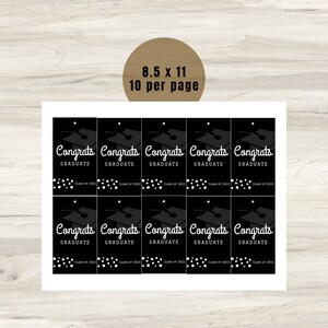 BEST VALUE Printable Graduation Gift Tags, Instant Download ...