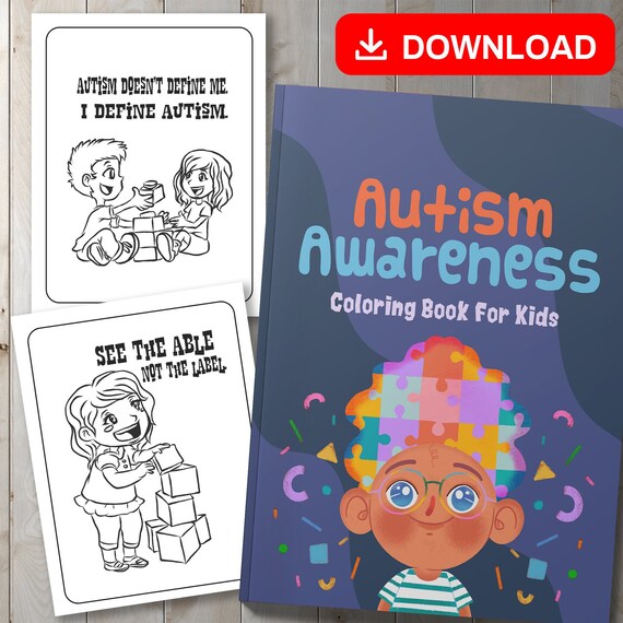 Concienciación Sobre El Autismo Para Colorear