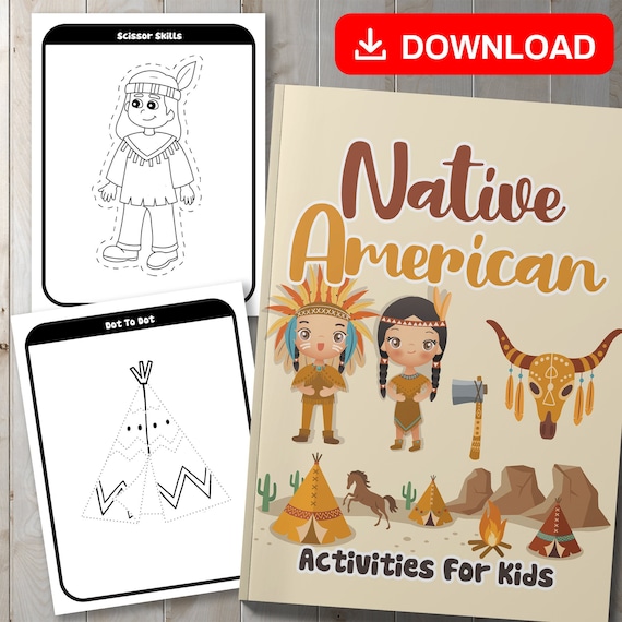 Dibujo De Nativos Americanos Para Niños 14 Imágenes Prediseñadas De