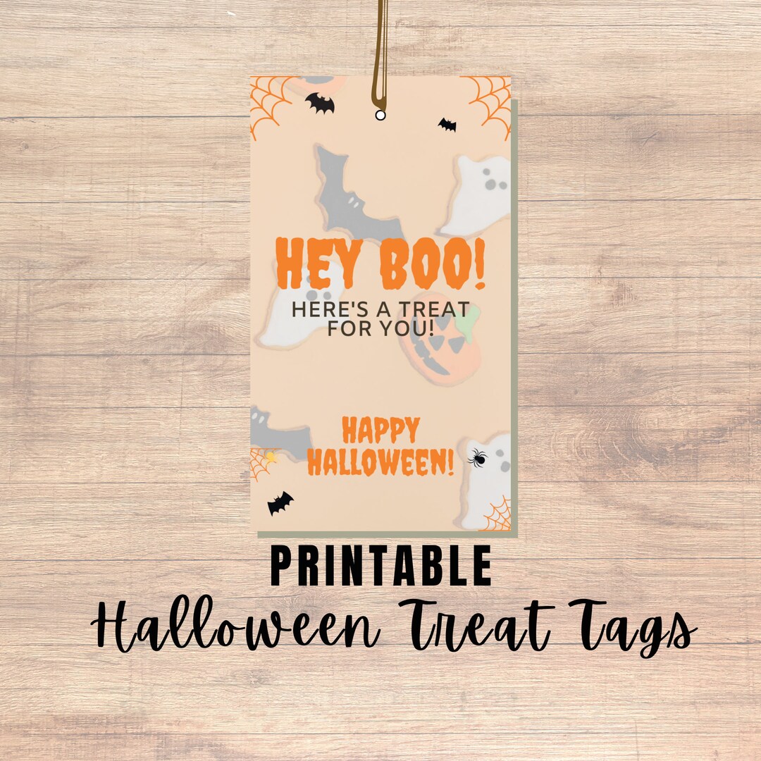 BEST VALUE Printable Halloween Tags - Instant Download Boo Tags, Trick ...