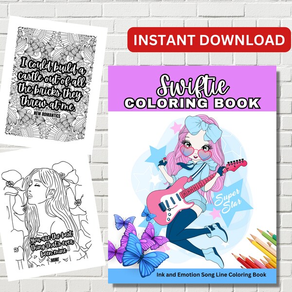 Swiftie Coloring - Etsy