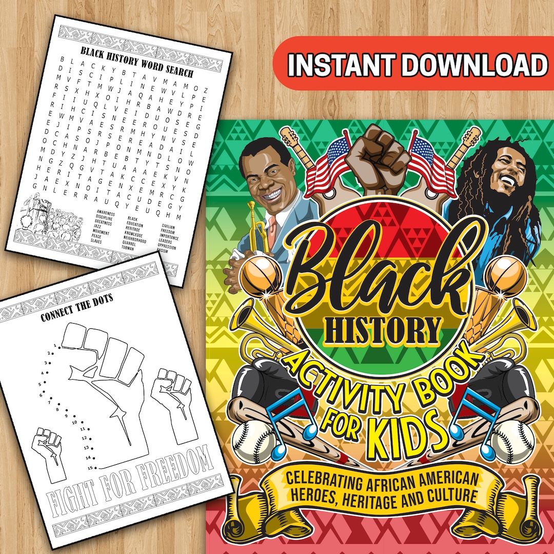 BEST VALUE 25 Black History Activity Book for Kids - Instant Download ...