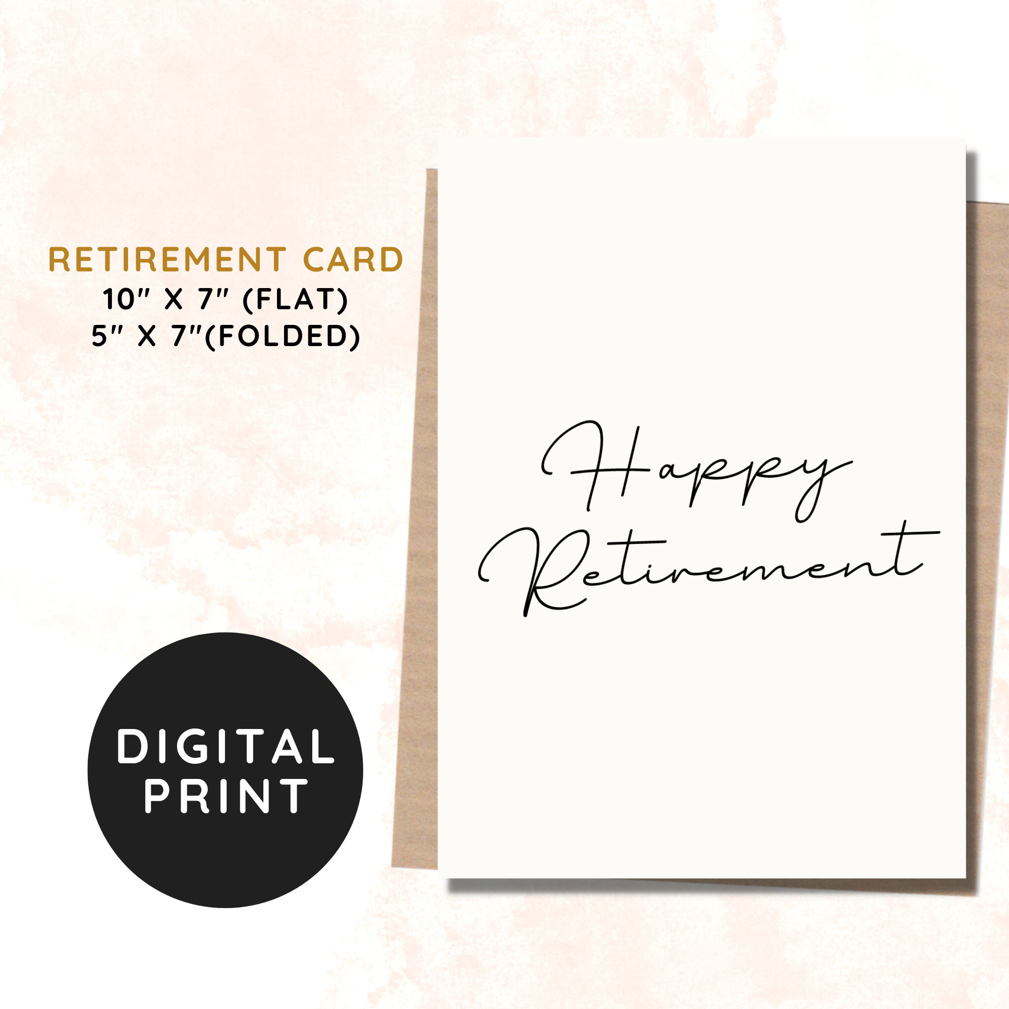 BEST VALUE Printable Retirement Card Digital Download Happy - Etsy
