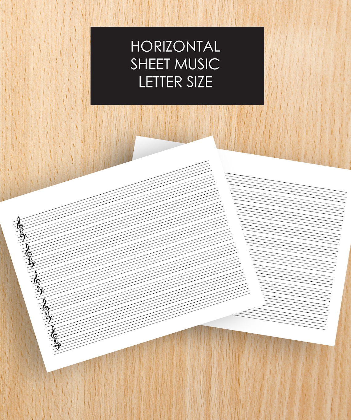 Music Staff Bar Charts Printable PDF Manuscript Paper - Etsy