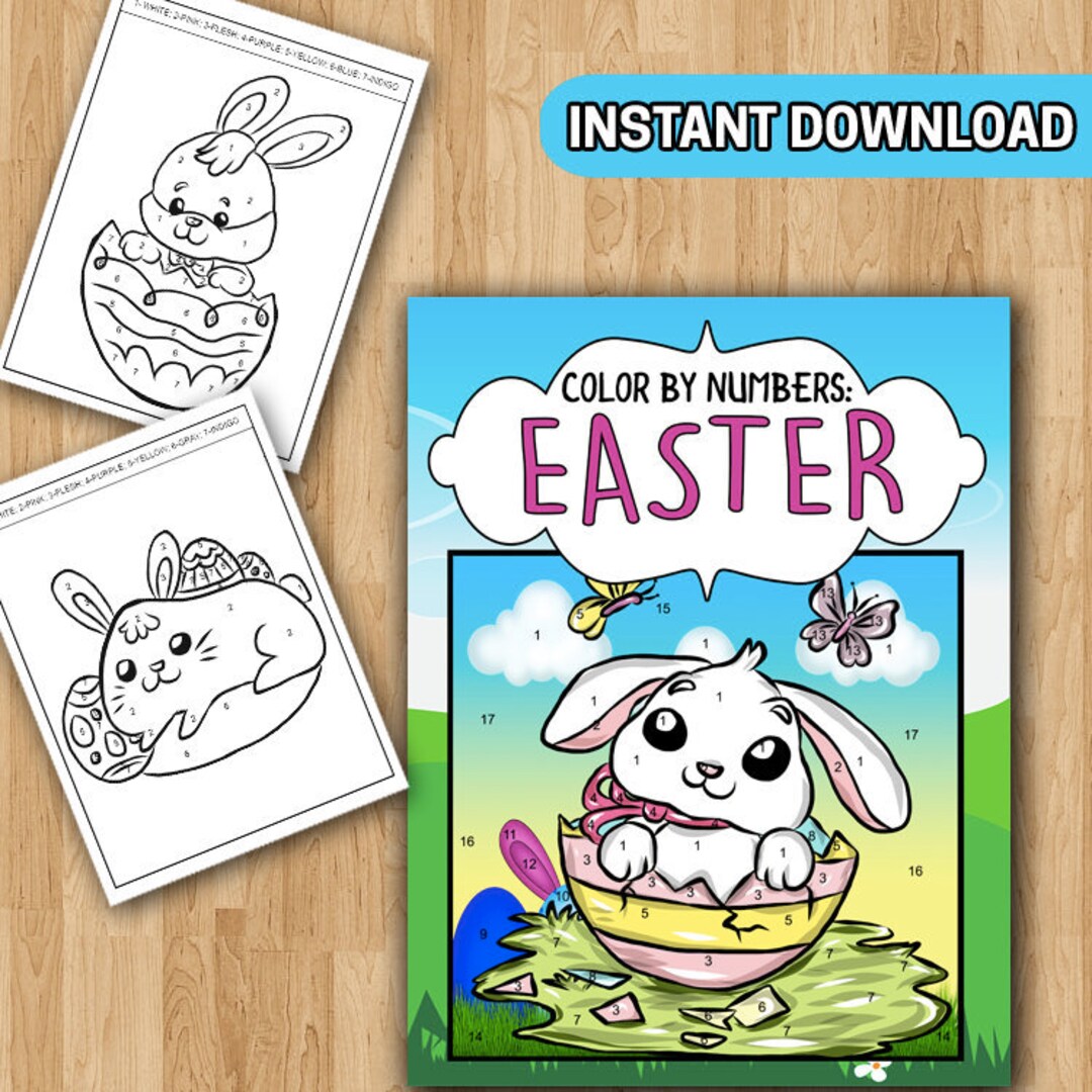 BEST VALUE 30 Easter Color by Number for Kids: A Spring Color by Number ...