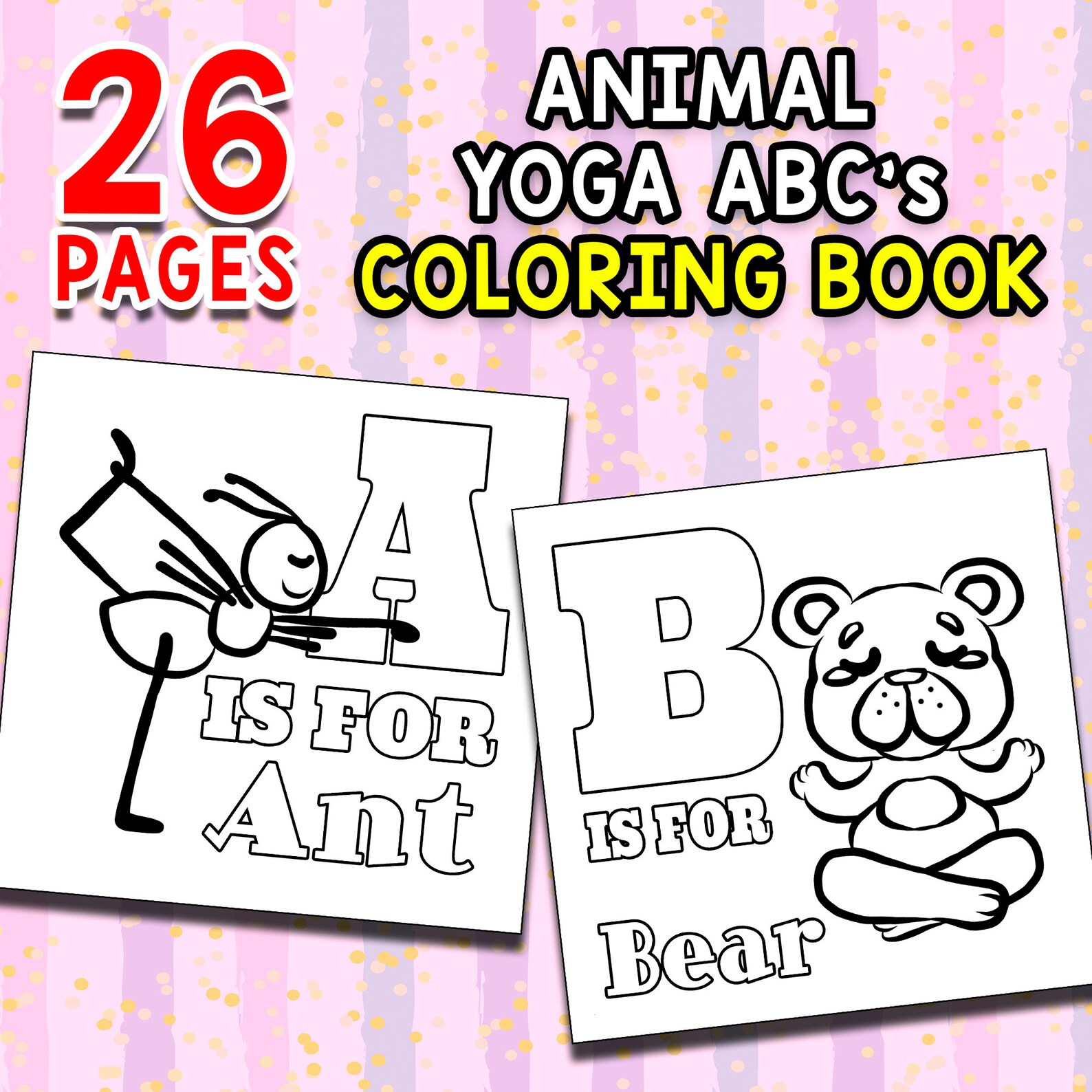 BEST VALUE 26 the ABC Yoga Book for Kids - Instant Download Fun ...