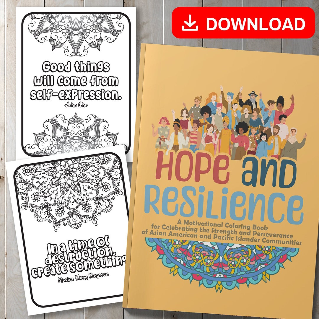 BEST VALUE Hope and Resilience Instant Download Motivational Coloring ...