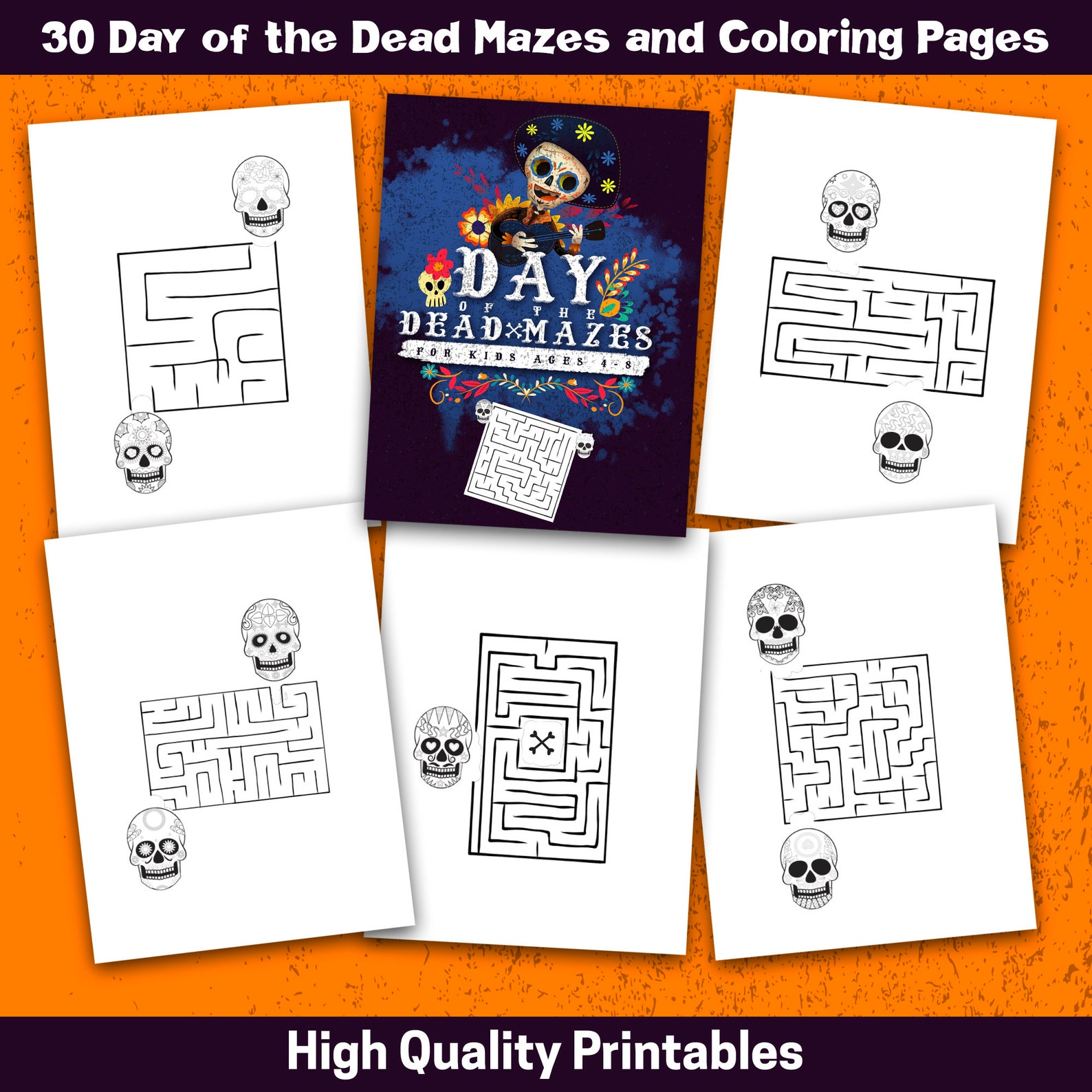 BEST VALUE 30 Day of the Dead Mazes Instant Download Day of the Dead ...