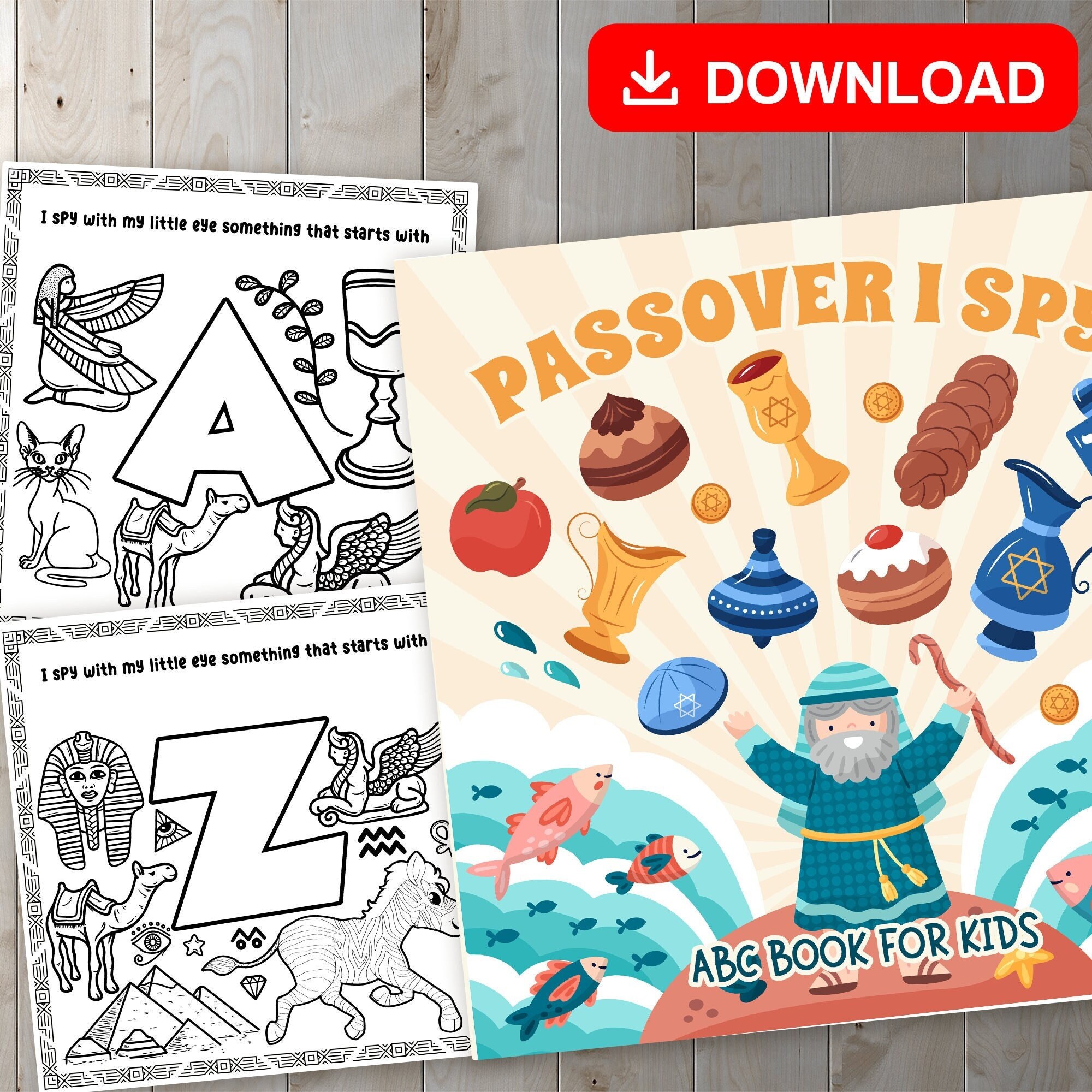 BEST VALUE Passover I Spy ABC Book for Kids Instant Download ...