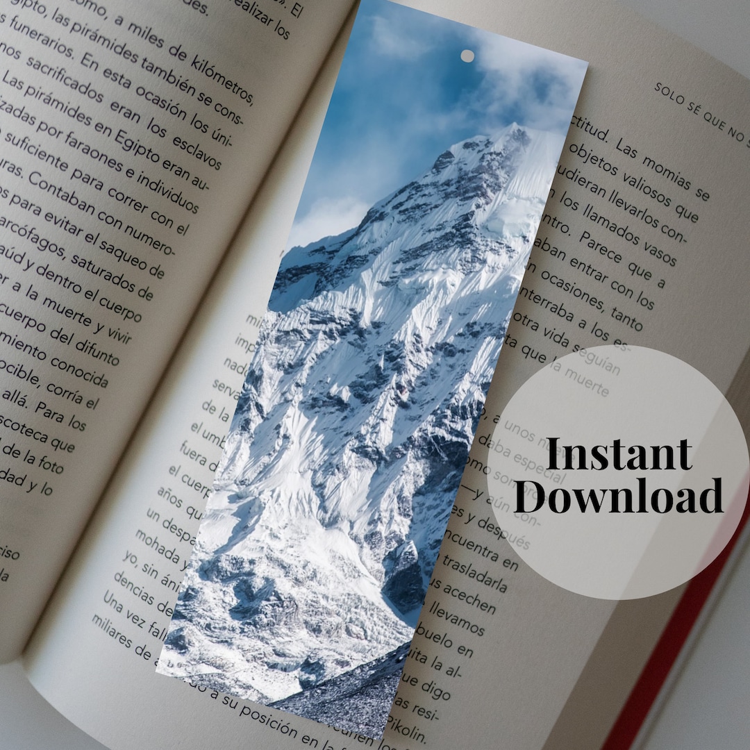 BEST VALUE Printable Bookmarks Set of 3, Mountain Bookmark Designs ...
