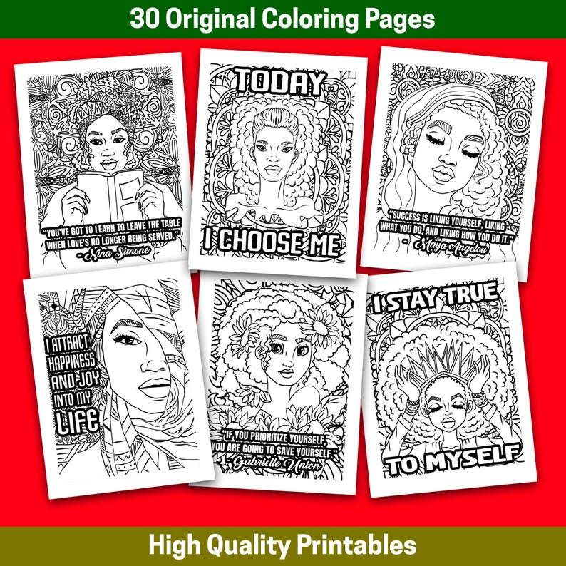 BEST VALUE Melanin Queen Instant Download PDF African American Coloring ...