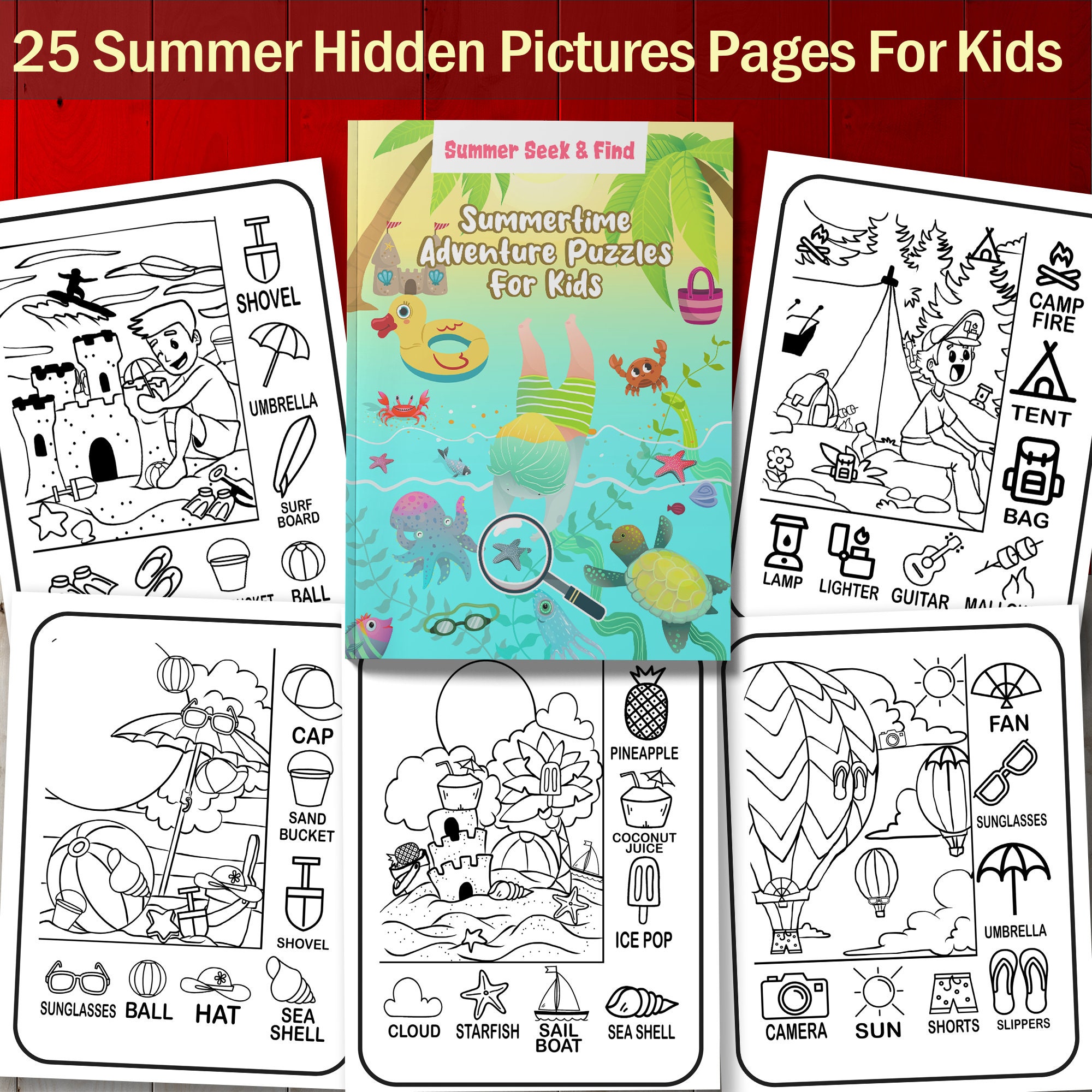 BEST VALUE Summer Seek & Find Instant Download Summertime Adventure ...