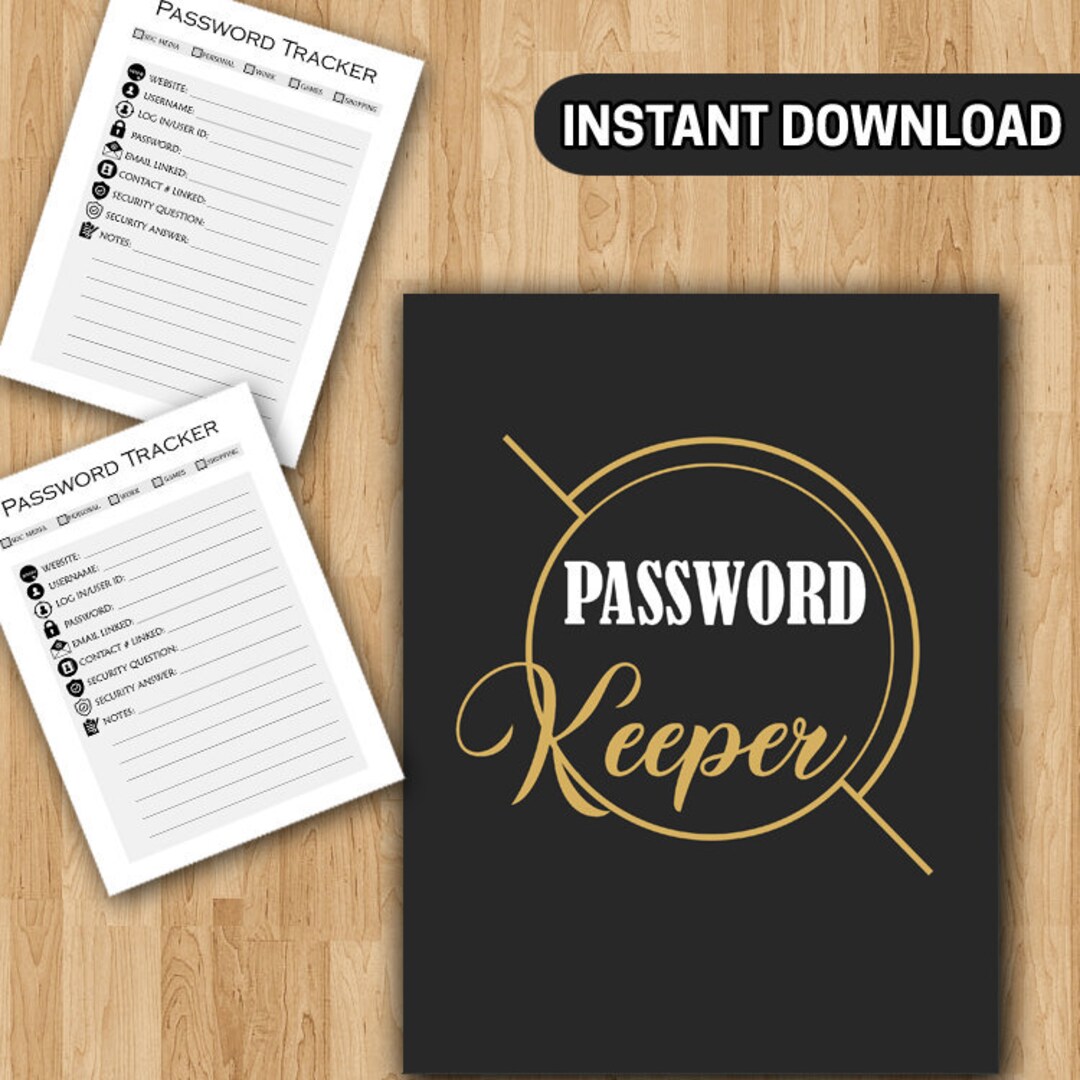 Password Keeper Keep Track of Everything - A Personal Internet Address ...