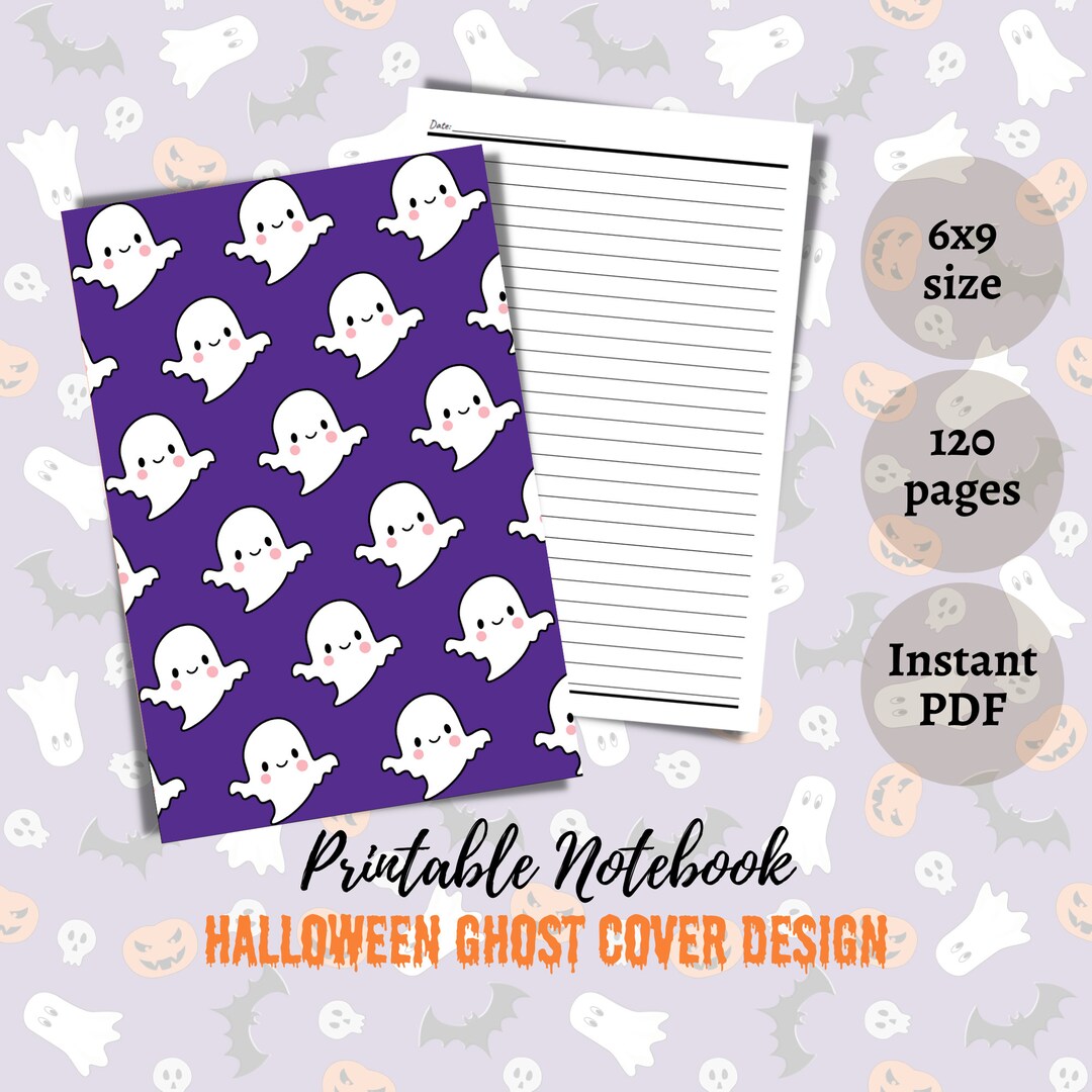 BEST VALUE 1 Printable Notebook Cover - Instant Download Spooky Cute ...
