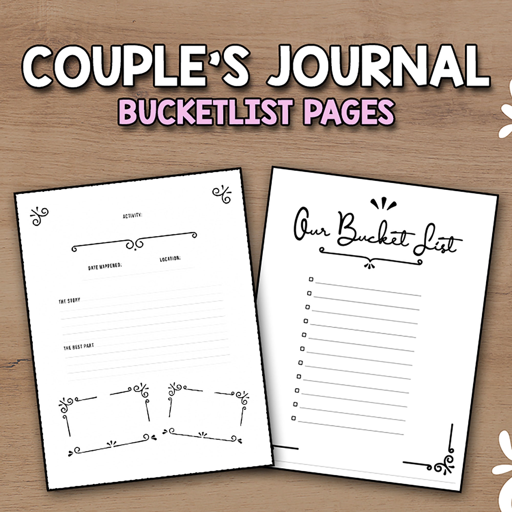 BEST VALUE Bucket List Journal Planner for Couple Notebook - Etsy