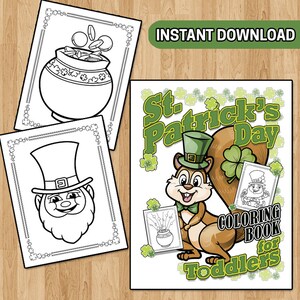 BEST VALUE St. Patrick's Day Coloring Book for Toddlers 36 Printable St ...