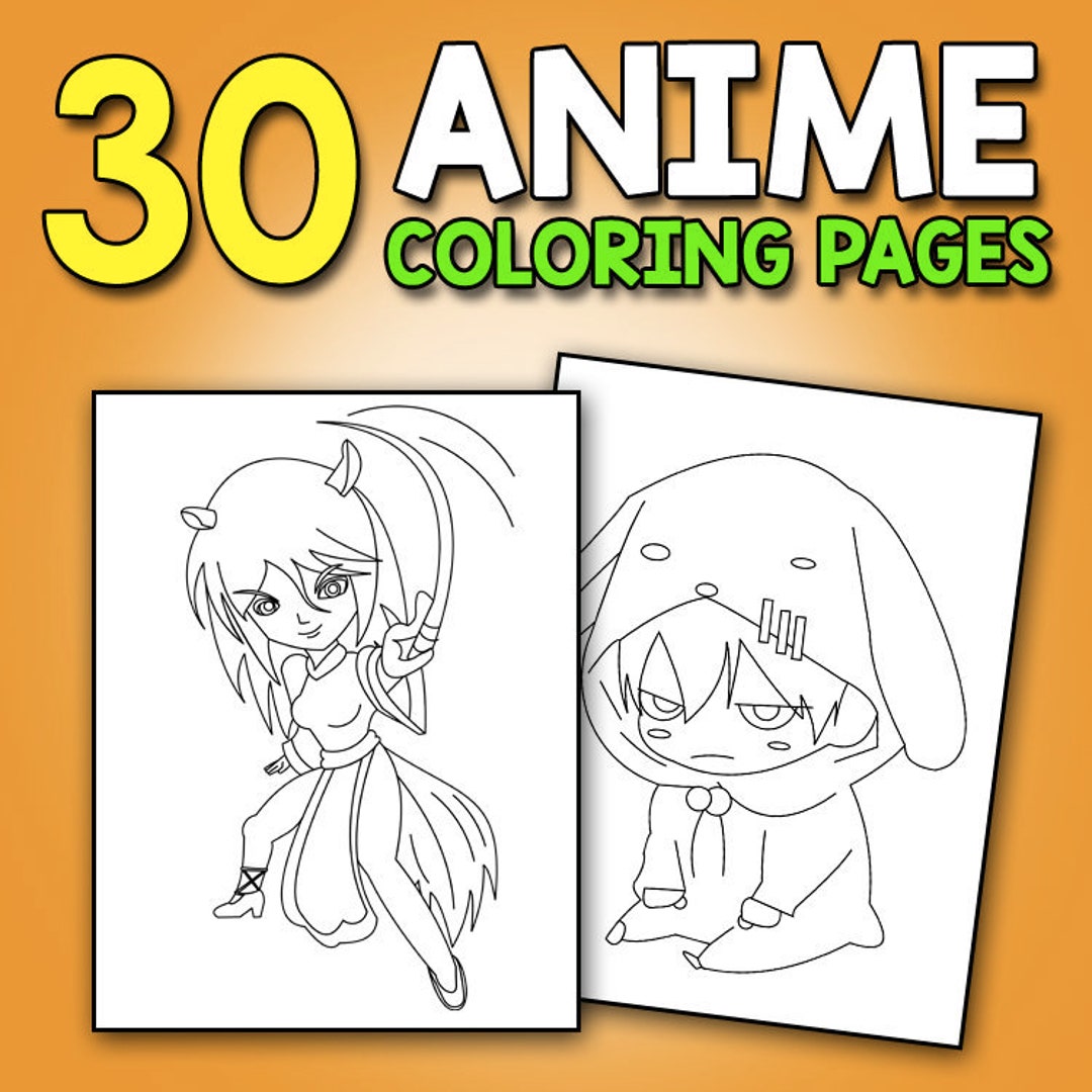 Chibi Anime Characters Coloring Pages
