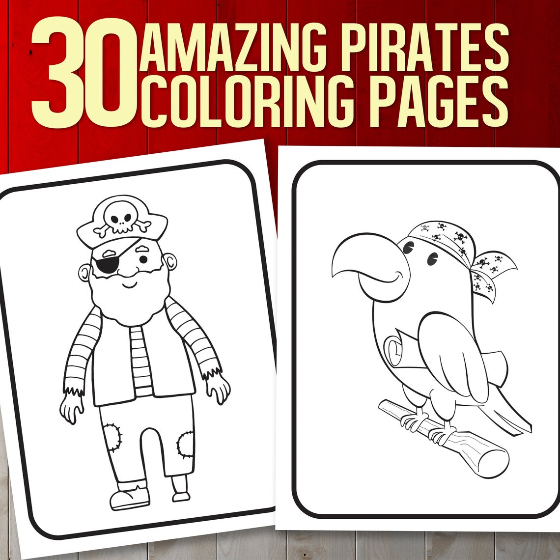 BEST VALUE Pirate Coloring Book for Kids Ages 4-8 Instant - Etsy