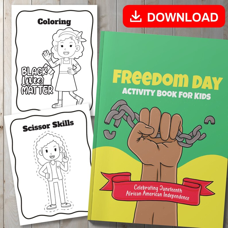BEST VALUE! Freedom Day Activity Book for Kids - Instant Download ...