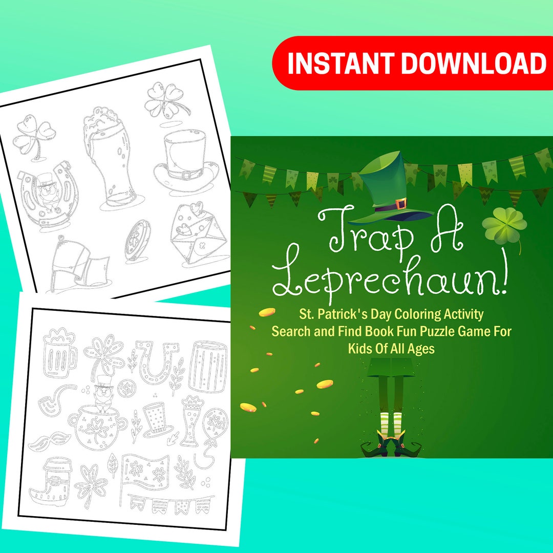 BEST VALUE 25 Trap A Leprechaun! - Instant Download St. Patrick's Day ...