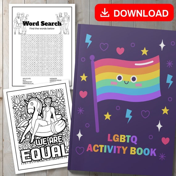 Best Value LGBTQ Activity Book Instant Download LGBTQ - Etsy