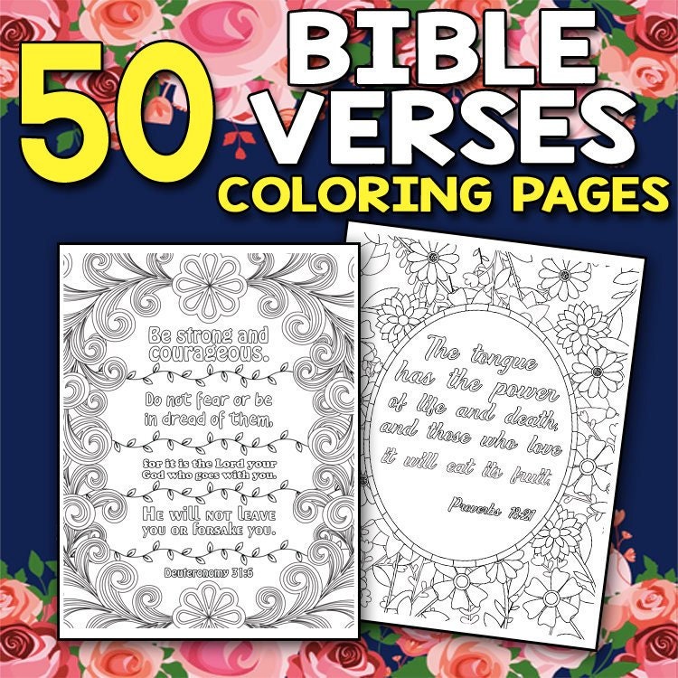 50 Bible Verses Coloring Pages Christ Over Cancer Coloring Book Cancer ...
