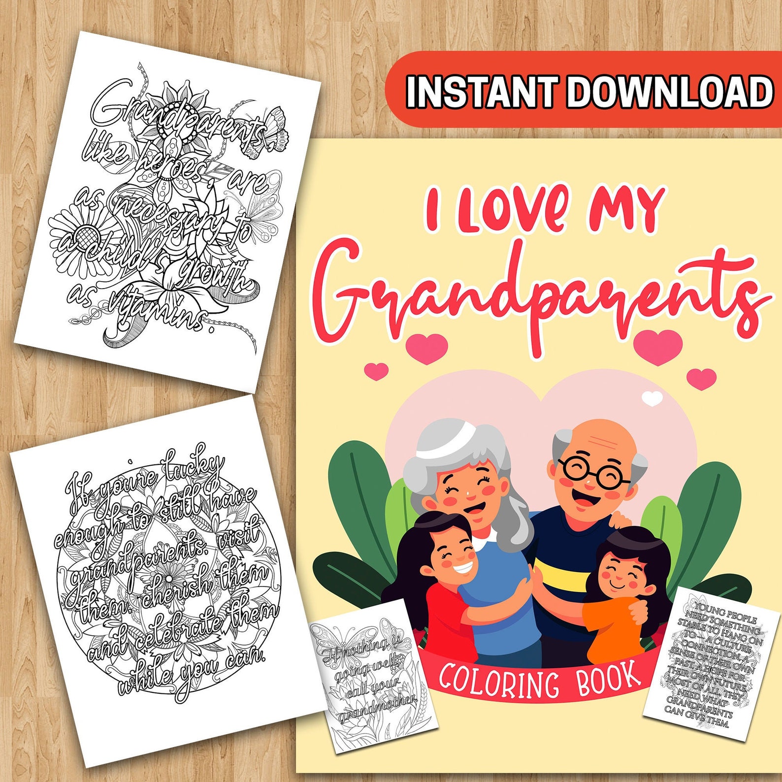 BEST VALUE 20 Printable Coloring Pages I Love My Grandparents Gifts ...