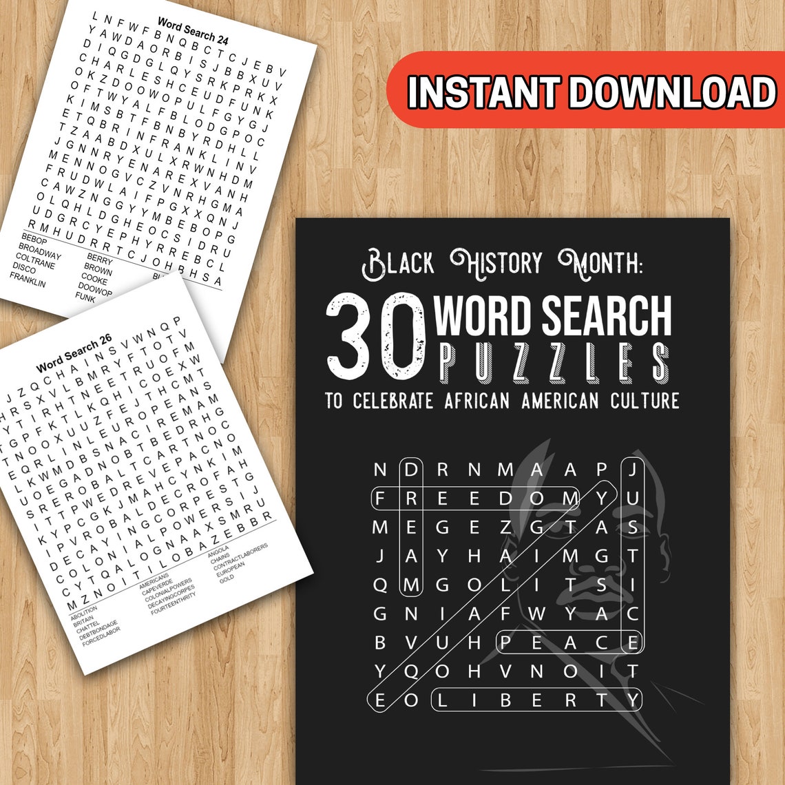 BEST VALUE Black History Month: 30 Word Search Puzzles to Celebrate ...