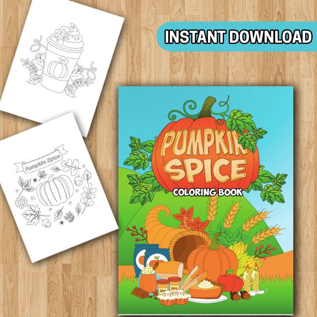 BEST VALUE 30 Pumpkin Spice Coloring Book: an Adult Coloring Book With ...