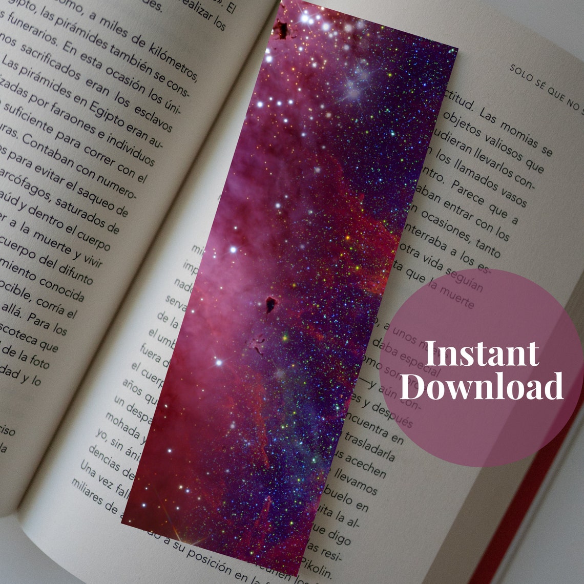 BEST VALUE Printable Bookmarks Set of 3 Galaxy Bookmark Designs Instant ...
