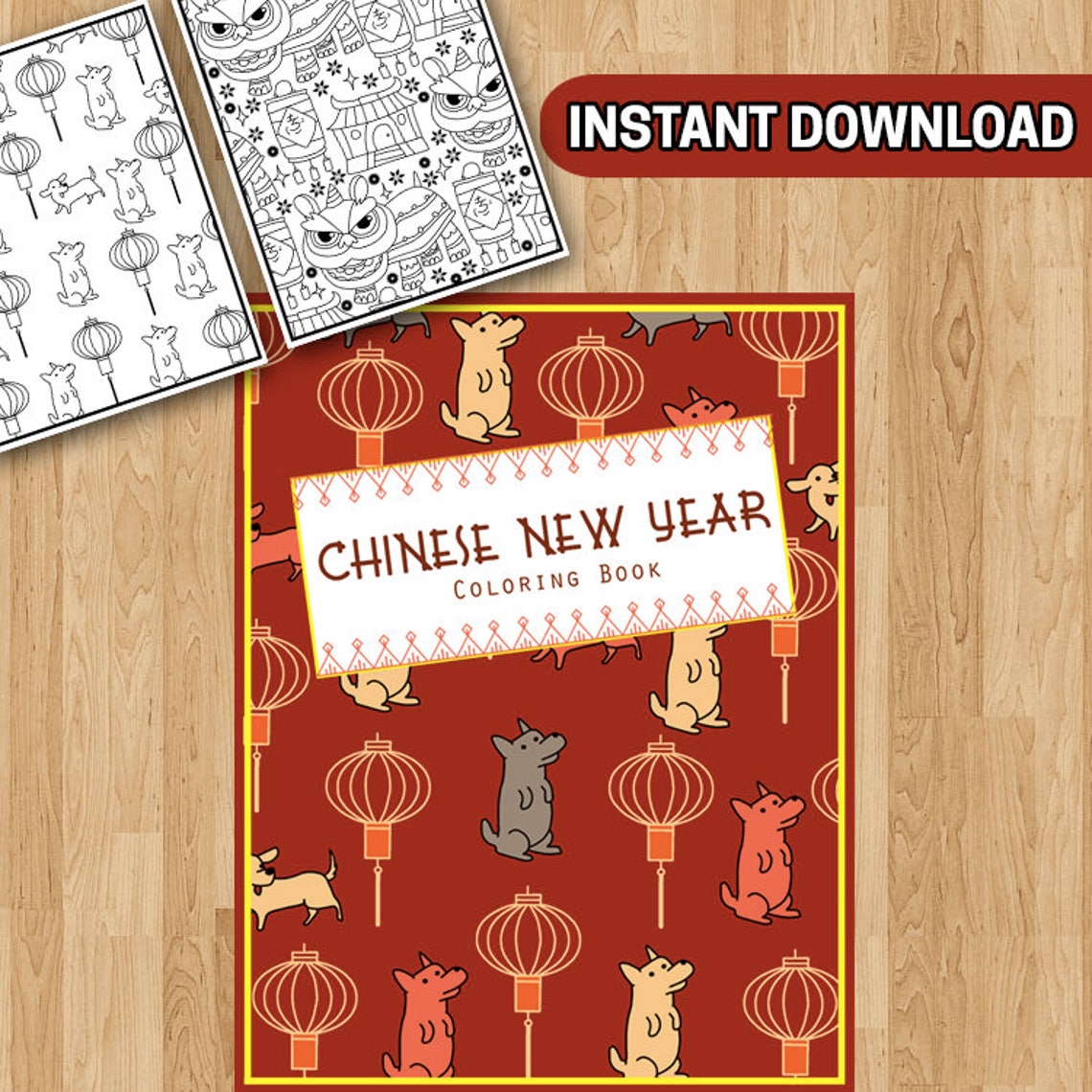 Chinese New Year Coloring Book - Instant Download Activity Book for ...