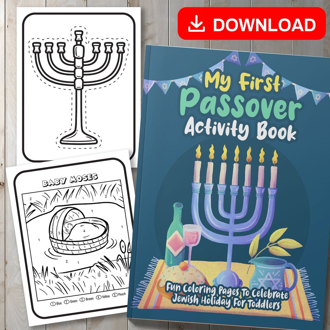 BEST VALUE My First Passover Activity Book - Instant Download Fun Pages ...