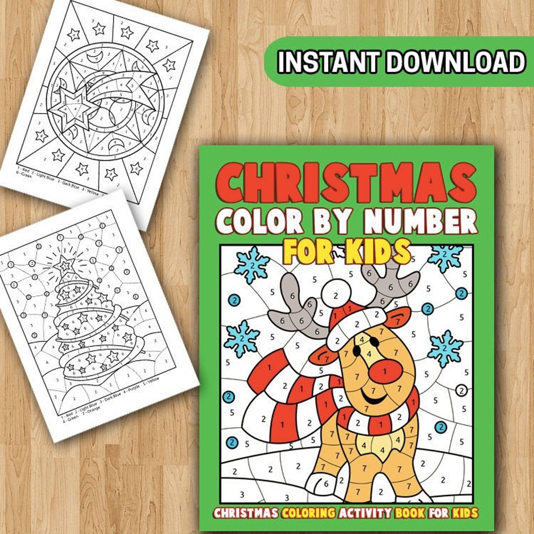BEST VALUE 25 Christmas Color by Number for Kids: Christmas Coloring ...
