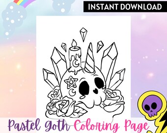 Satanic Coloring Page - Etsy