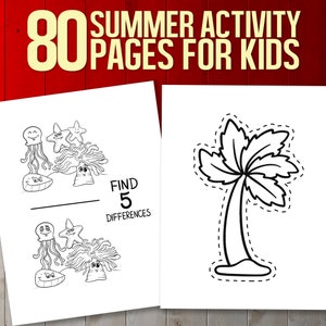 BEST VALUE! Hello Summer Vacation Beach Time Activity Book for Kids ...