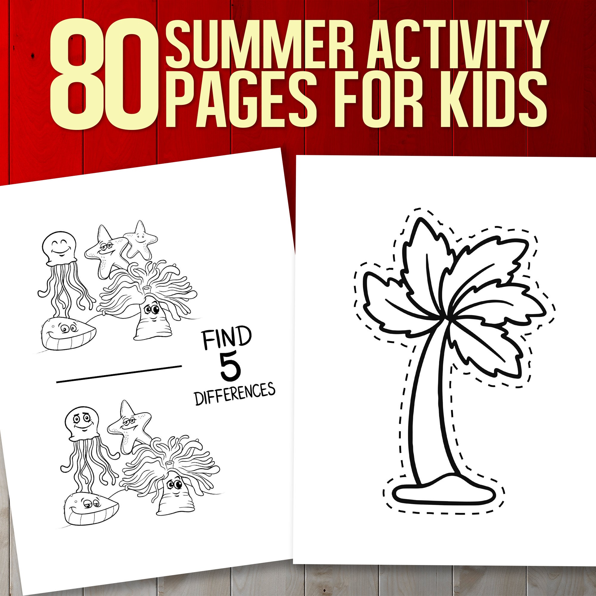 BEST VALUE Hello Summer Vacation Beach Time Activity Book for Kids ...