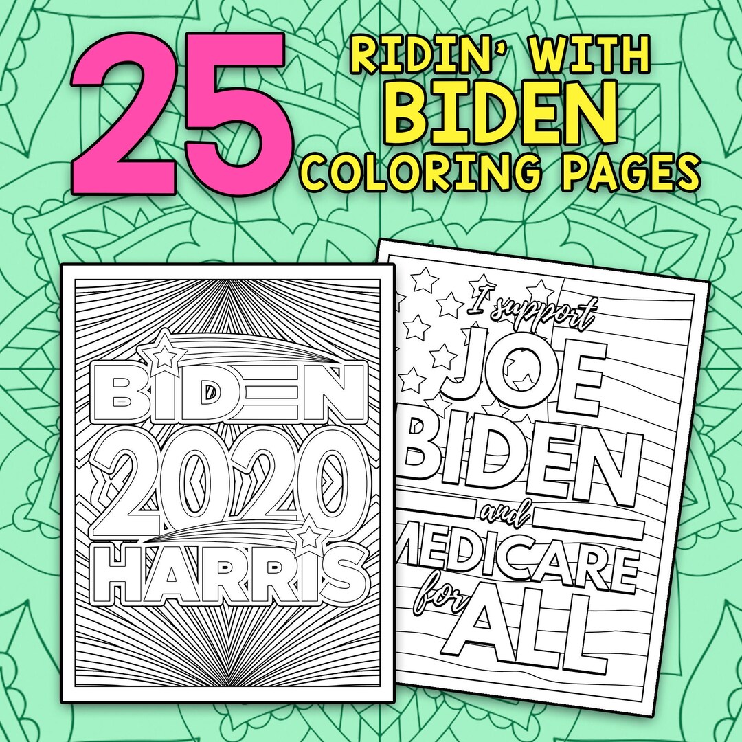 BEST VALUE 25 Ridin' With Biden Coloring Pages, Pro Joe Adult Coloring ...