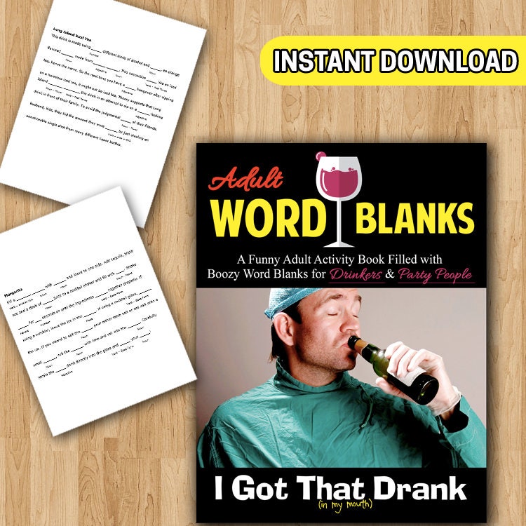 BEST VALUE 50 Boozy Word Blanks: A Funny Adult Activity Book Filled ...