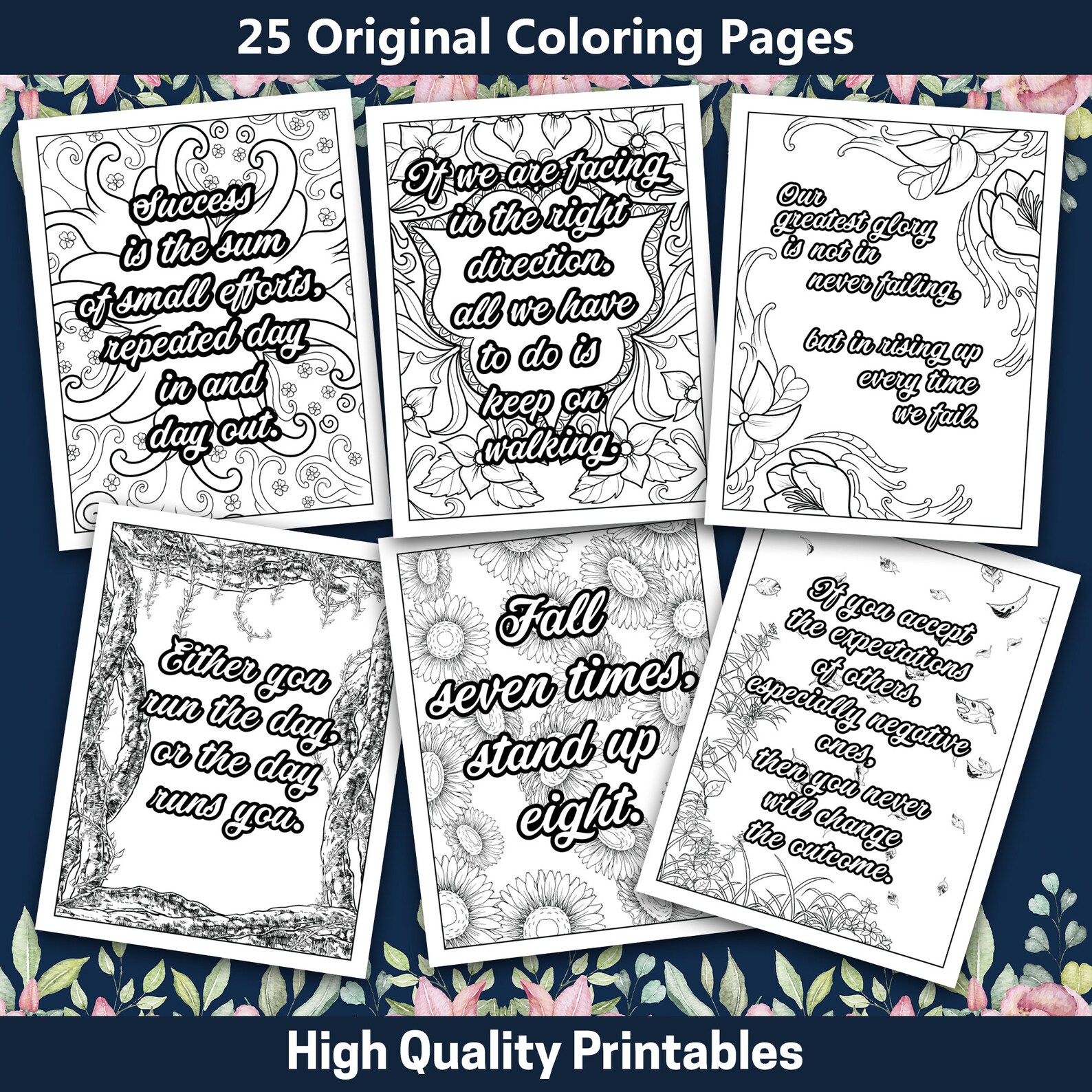 BEST VALUE 25 One Day at A Time Coloring Pages Instant Download ...