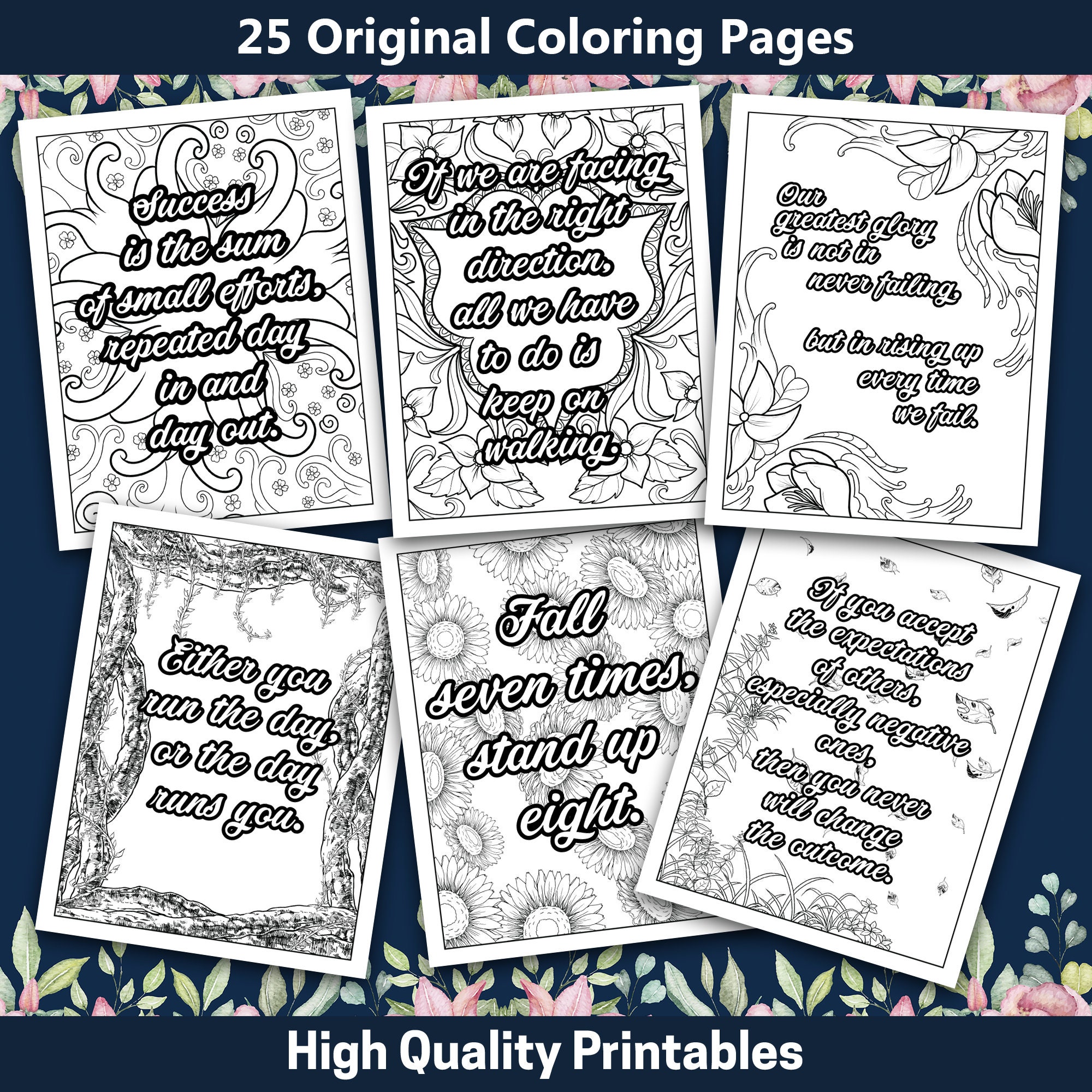 BEST VALUE 25 One Day at A Time Coloring Pages Instant Download ...