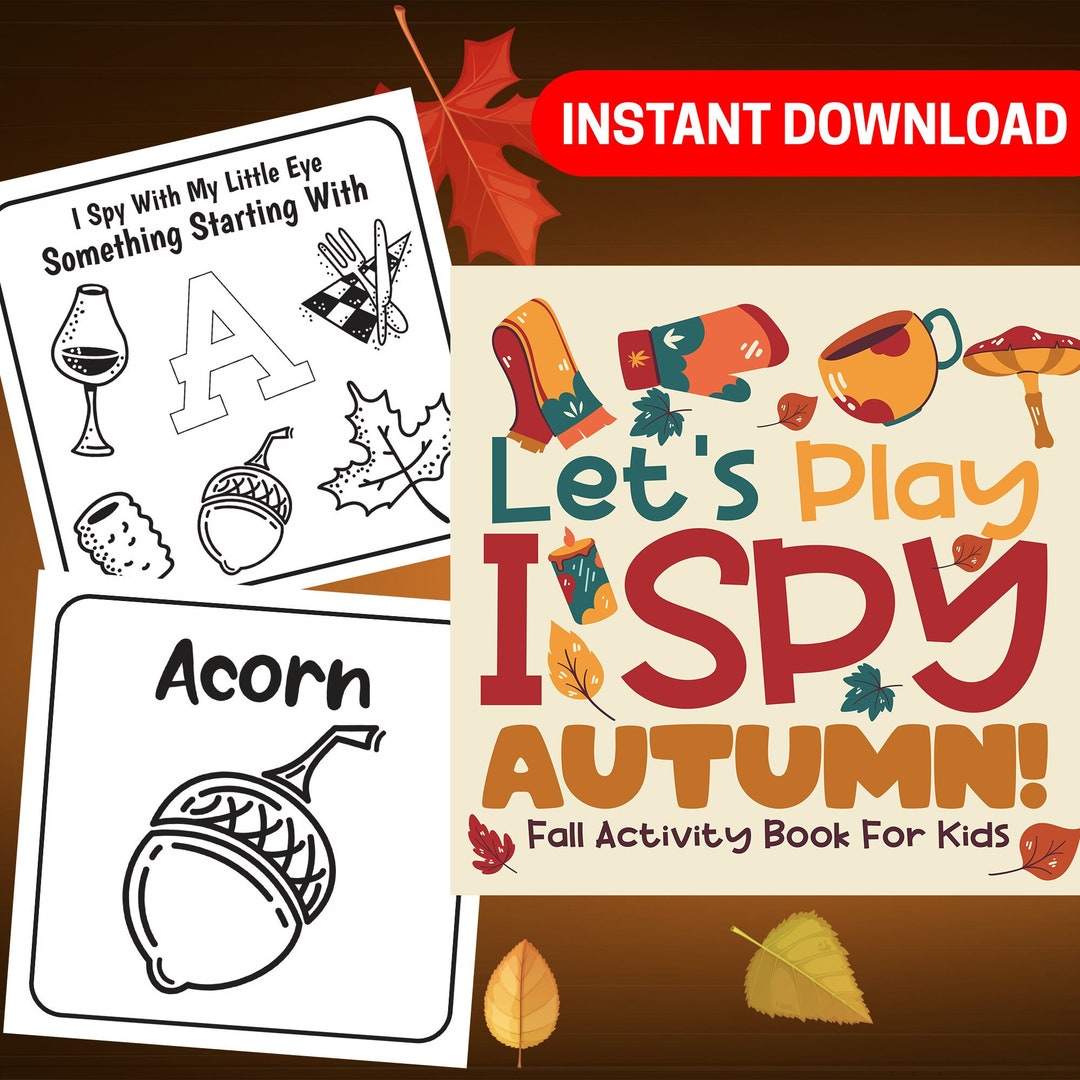 BEST VALUE Let's Play I Spy Autumn! Fall Activity Book for Kids ...
