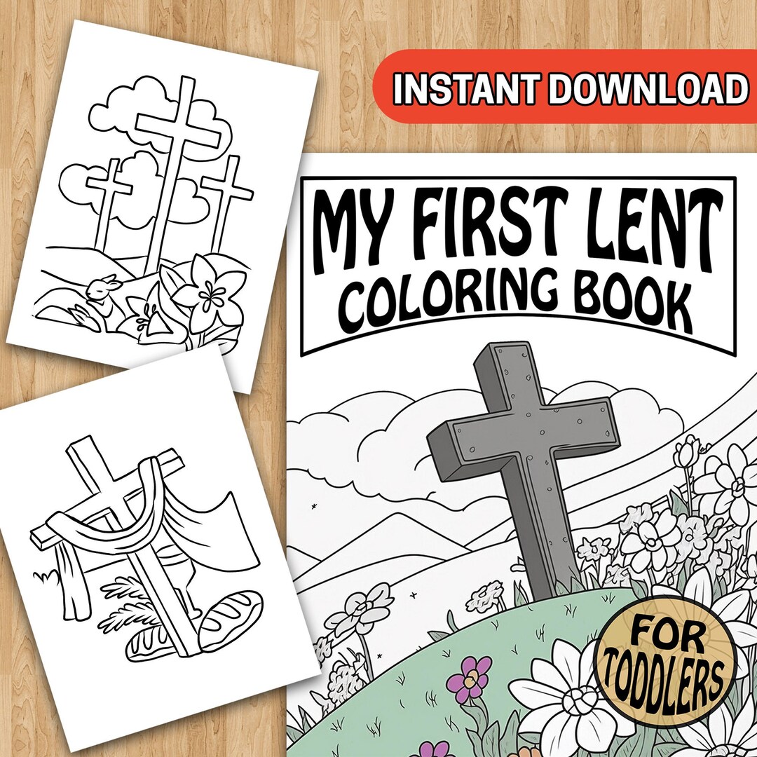 BEST VALUE My First Lent Coloring Book for Toddlers - Instant Download ...