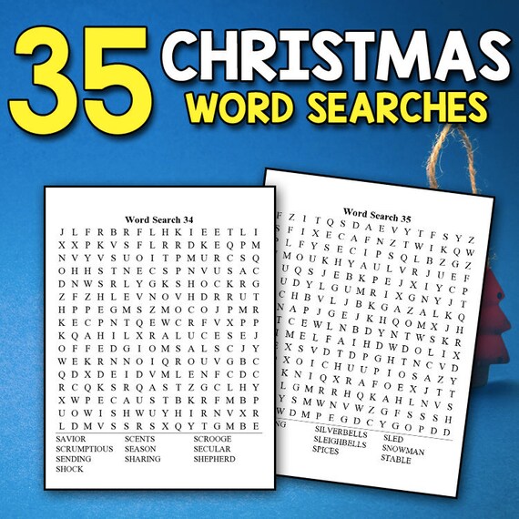 Christmas Word Search for Kids: Word Search Puzzle Book for | Etsy