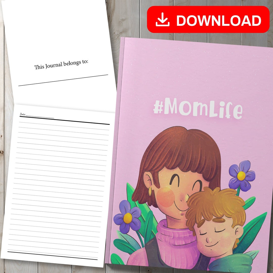 BEST VALUE! #momlife Journal - Instant Download Composition Book ...