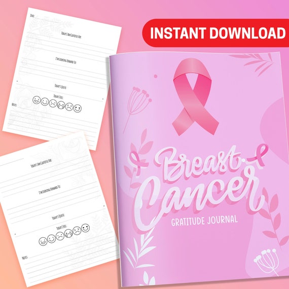BEST VALUE Breast Cancer Gratitude Journal Instant Download - Etsy
